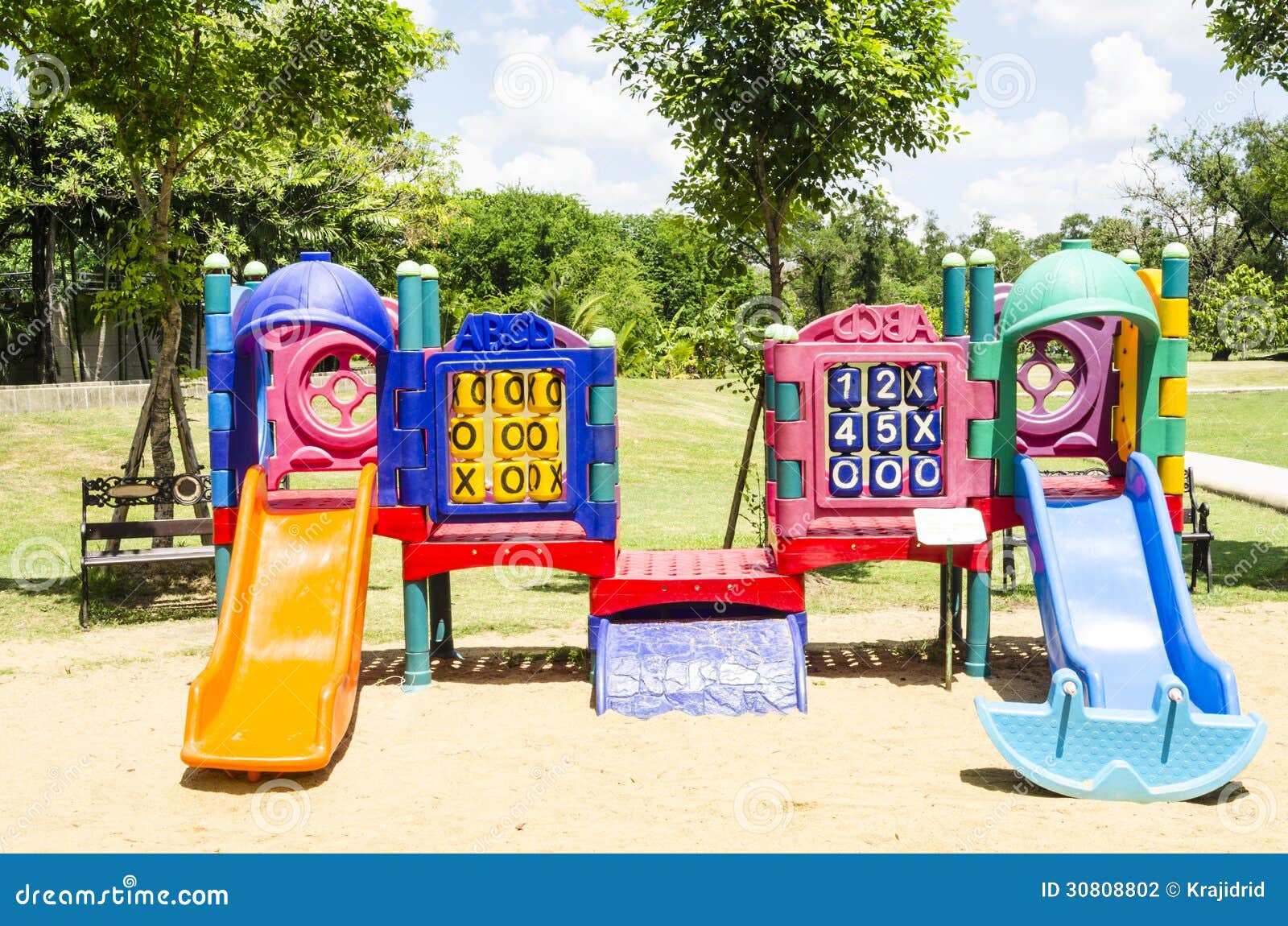 Colorful Playground stock photo. Image of preschool, color - 30808802