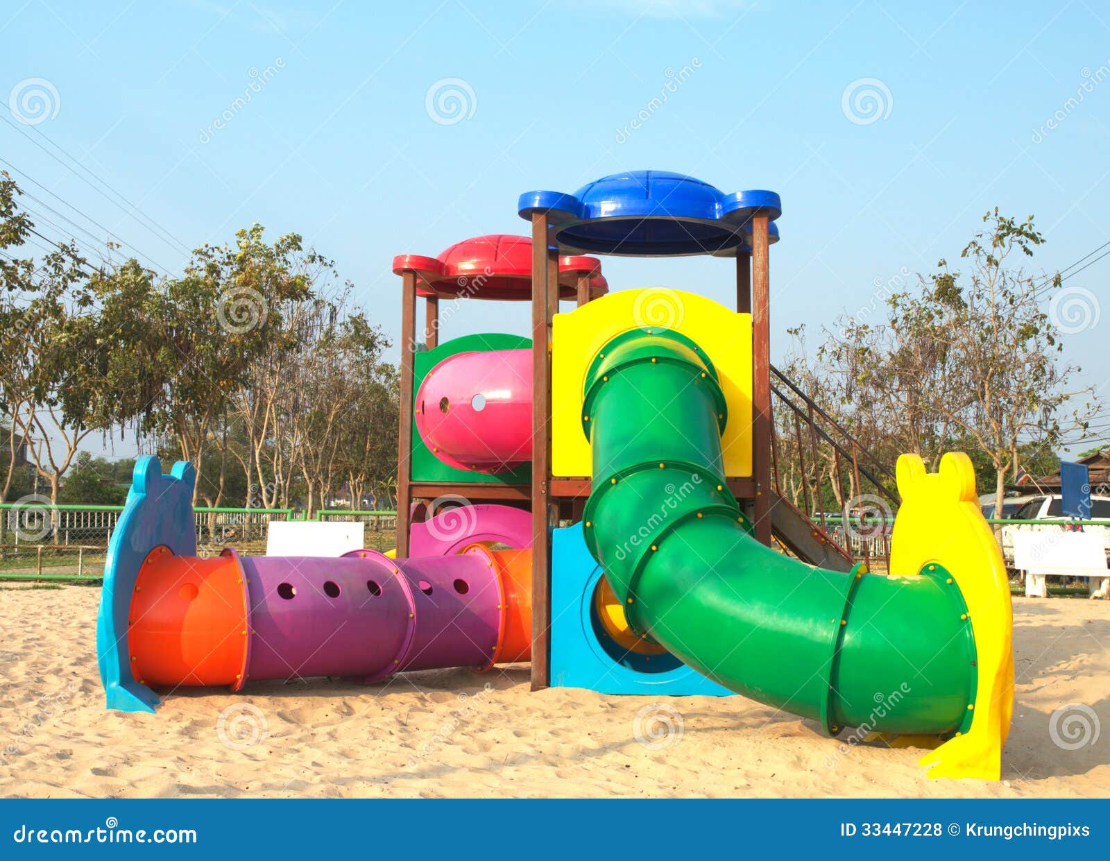 Colorful playground stock photo. Image of color, recreation - 33447228