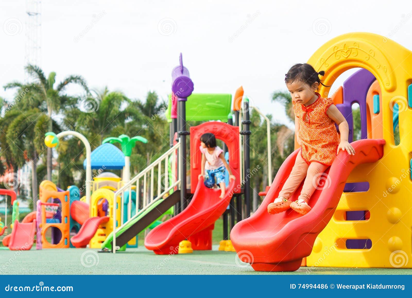 Colorful playground stock photo. Image of climb, baby - 74994486