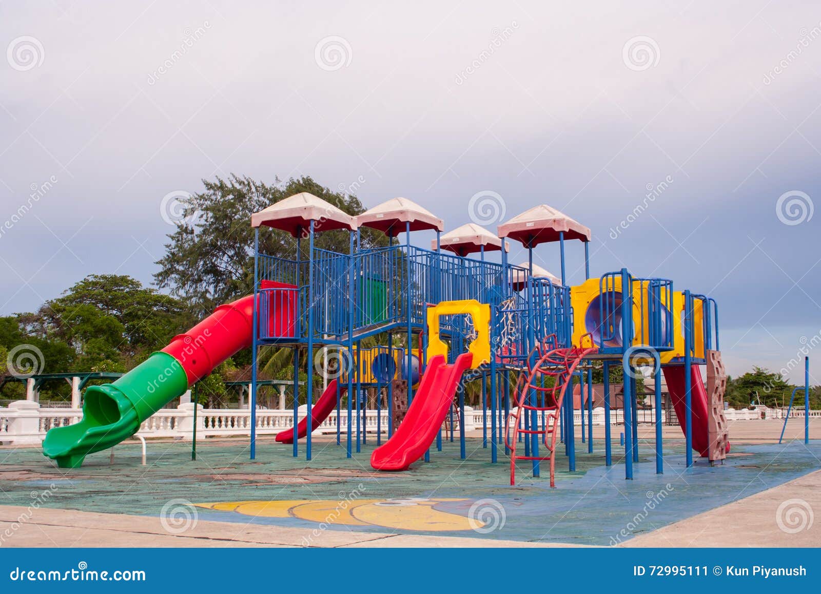 Colorful Playground Park stock image. Image of leisure - 72995111