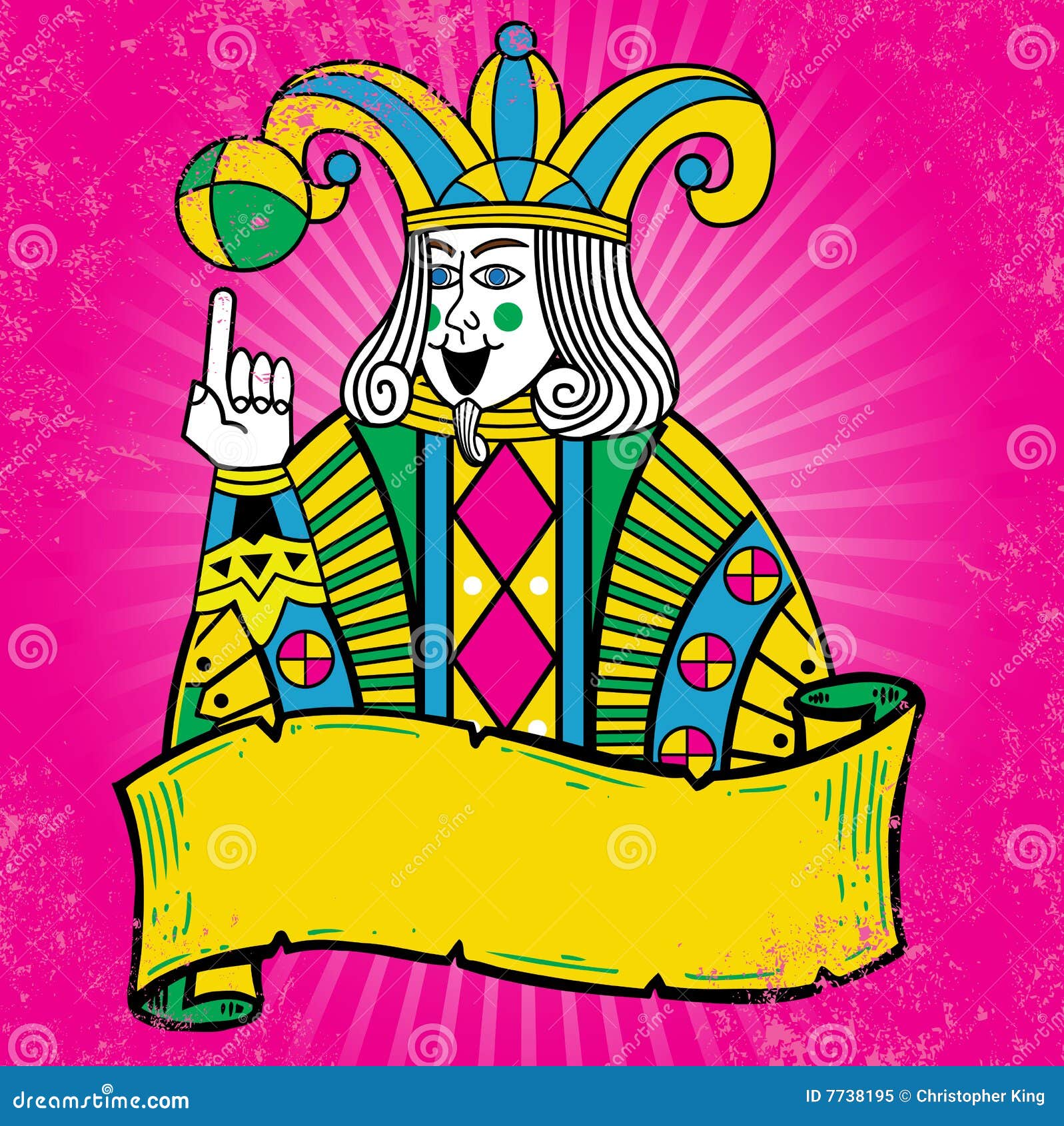 Colorful Playing Card Style Joker Illustration Stock Vector ...