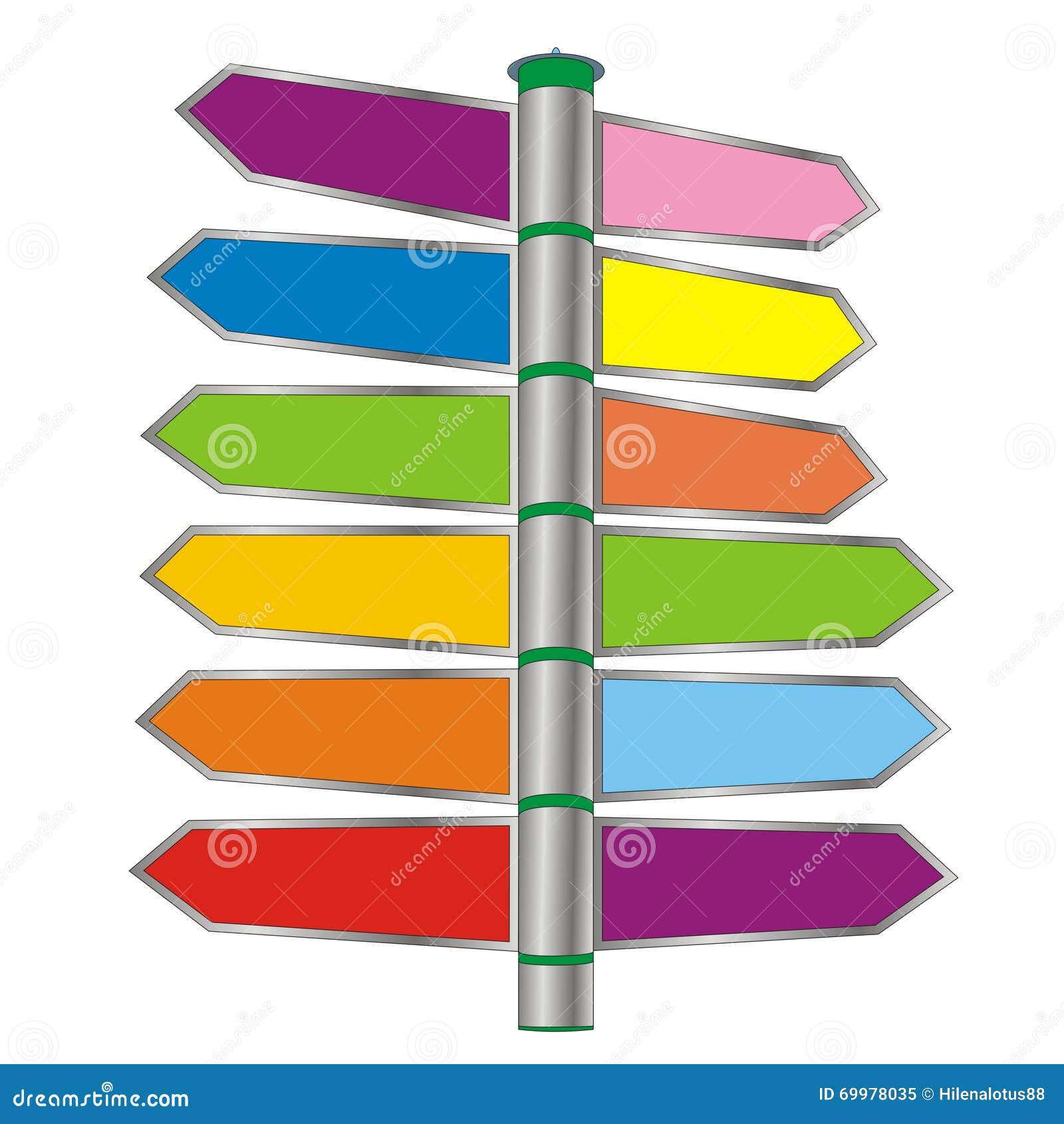 Colorful pointer stock illustration. Illustration of decision - 69978035
