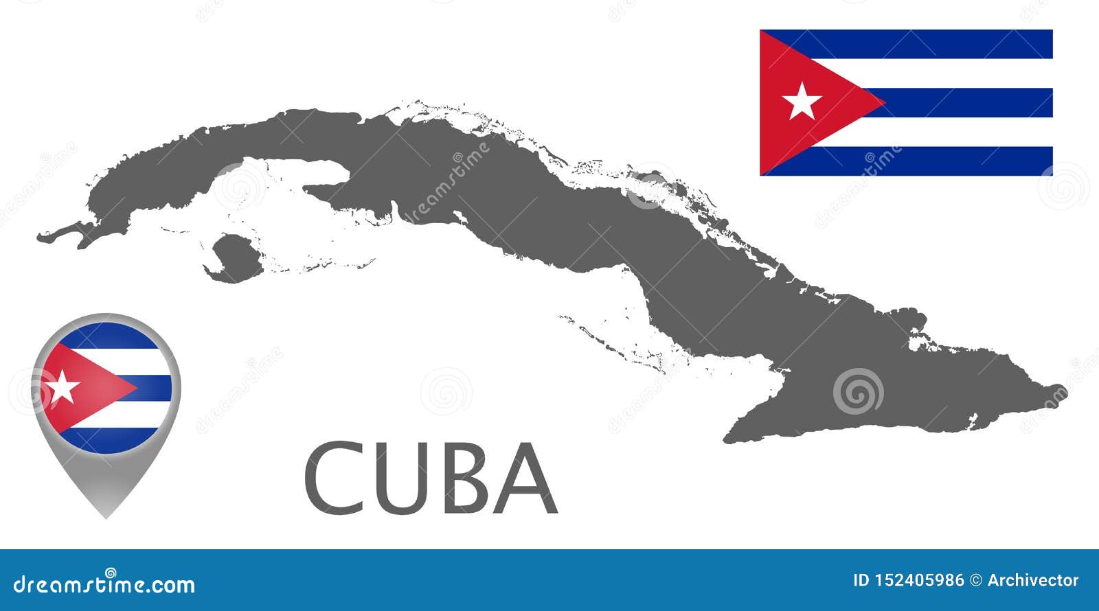 Blank Map Of Cuba. Districts Of Cuba Map. High Detailed Vector Map ...