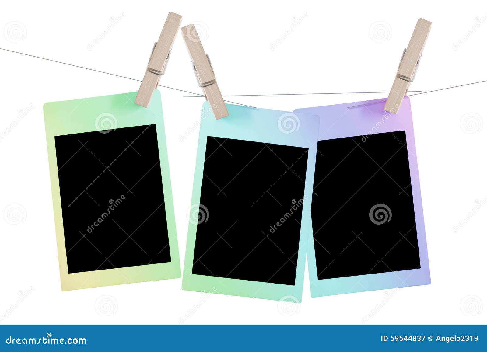 Colorful polaroid frame stock image. Image of obsolete - 59544837