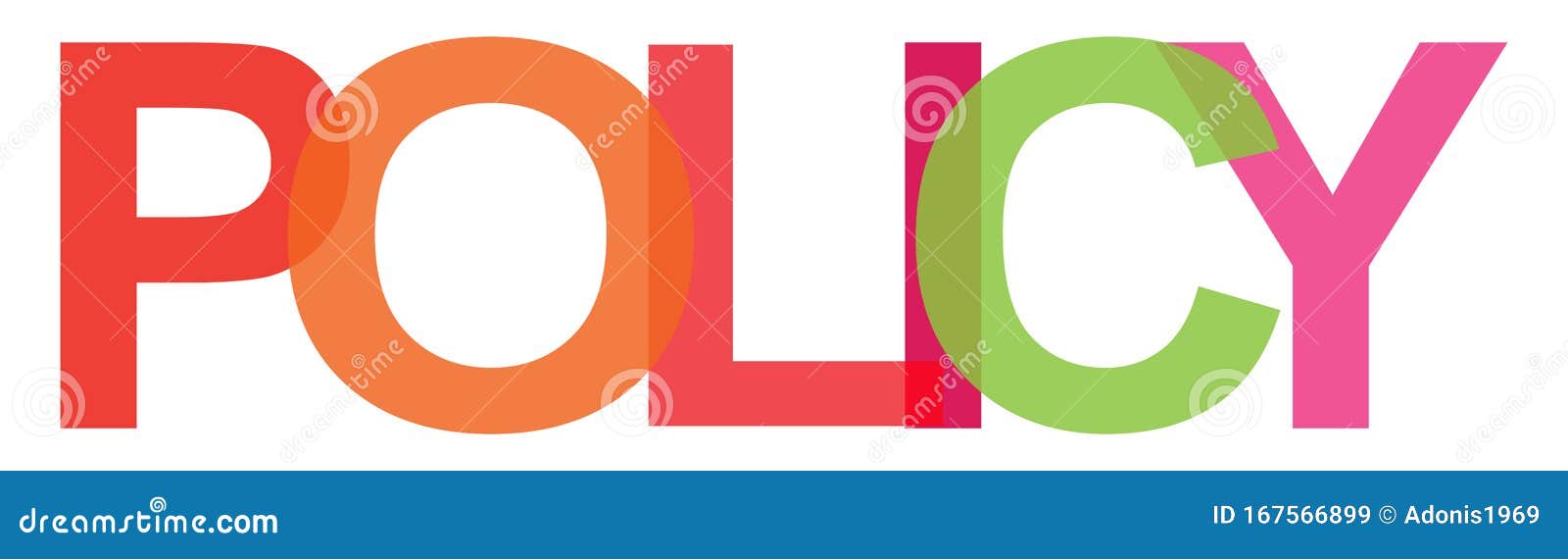 Policy Word Notice Board Follow Procedure Compliance Stock Photo ...