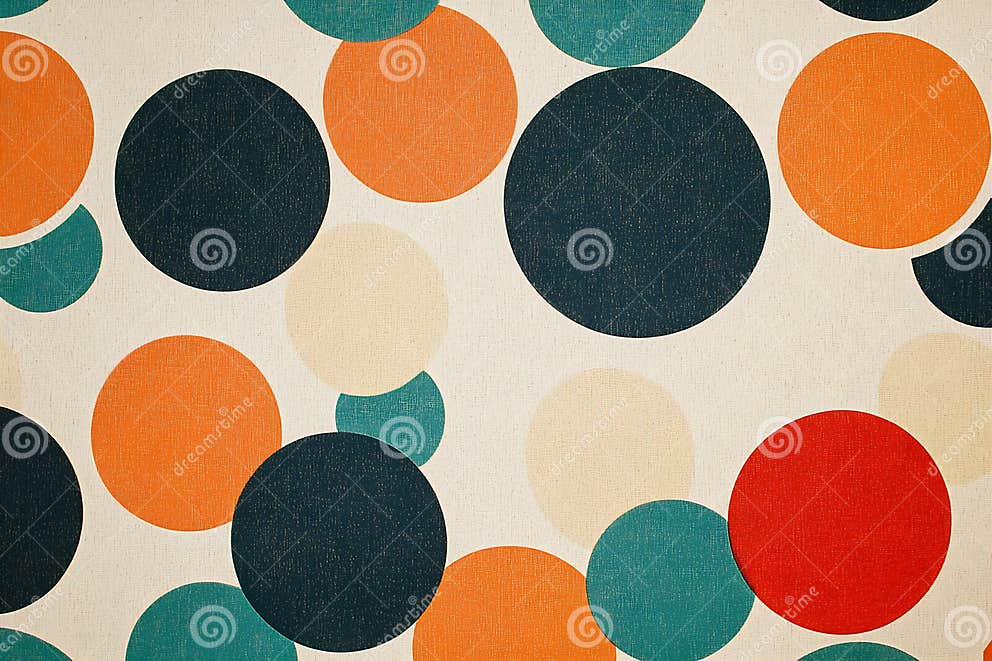 Colorful Polka Dot Pattern on Fabric Stock Photo - Image of detailed ...