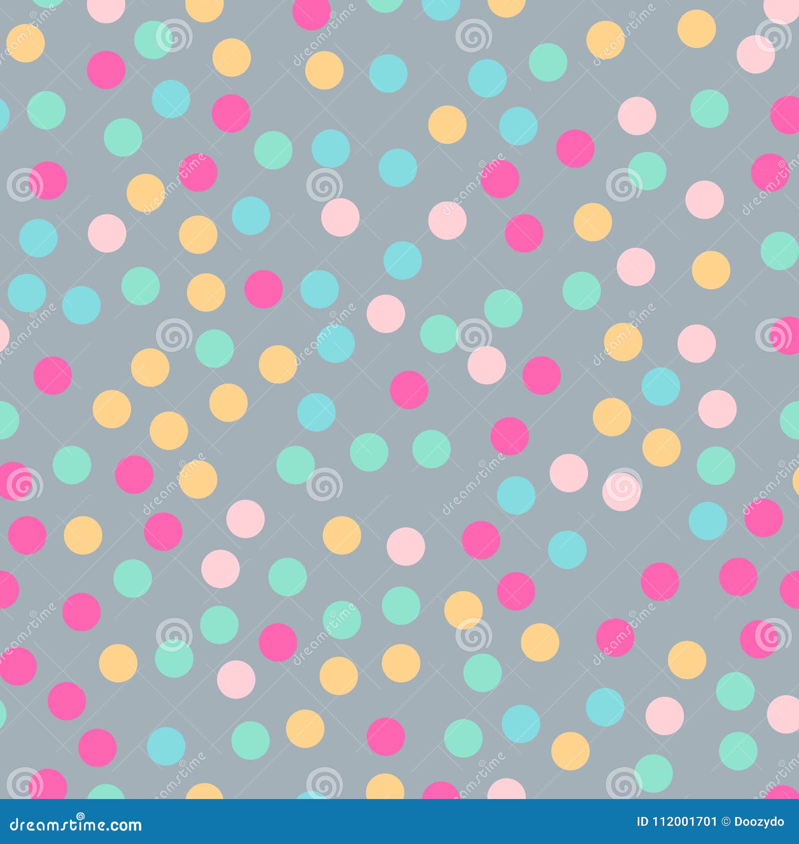 Colorful Polka Dots Pattern on Bright Background. Stock Vector ...