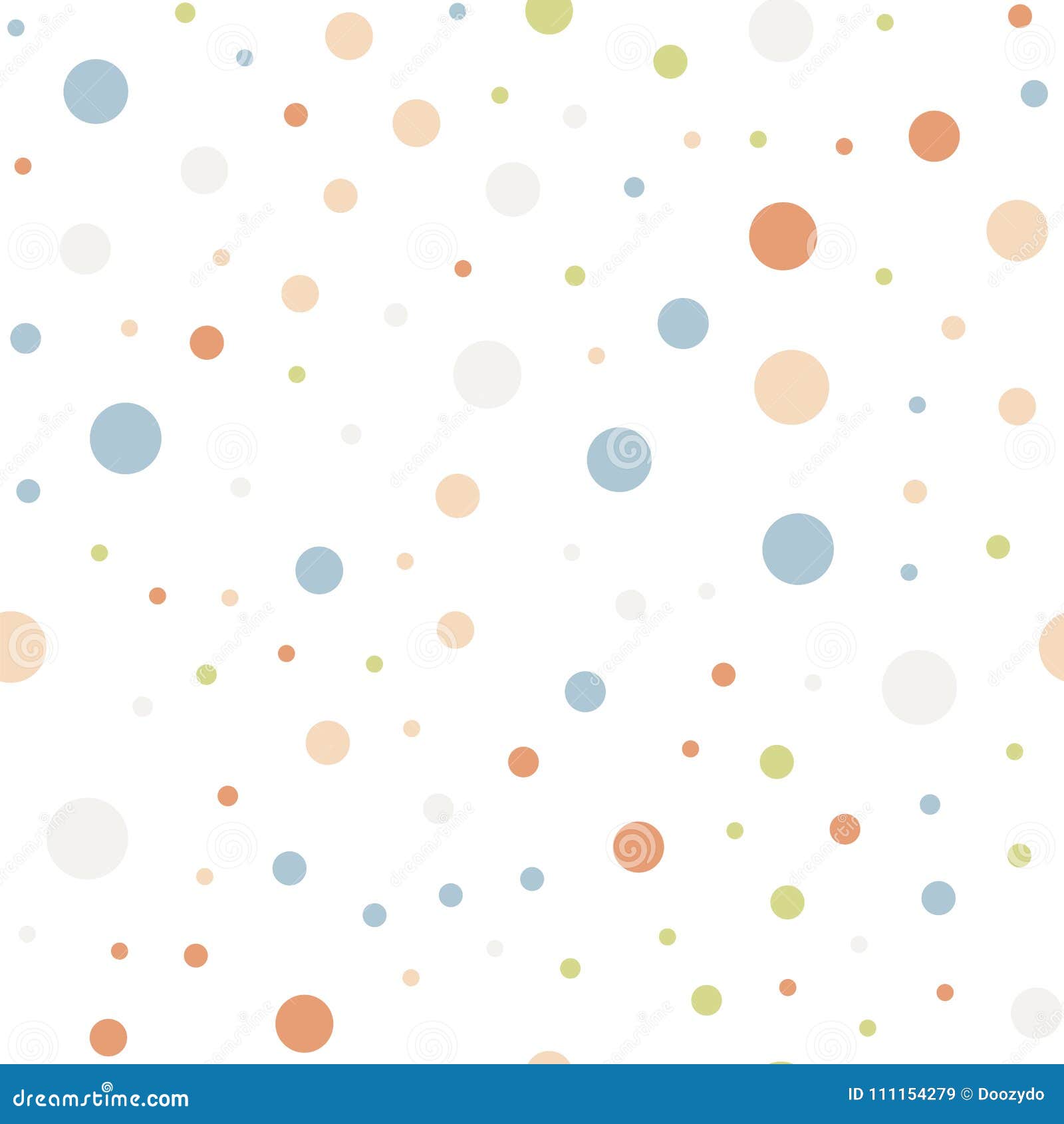 Colorful Polka Dots Pattern on White Background. Stock Vector ... Colorful Polka Dots Pattern on White Background. Stock Vector ...