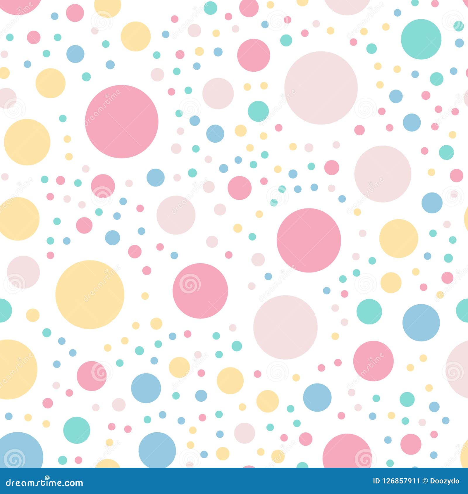 Colorful Polka Dots Seamless Pattern on White 9 Stock Illustration ... Colorful Polka Dots Seamless Pattern on White 9 Stock Illustration ...