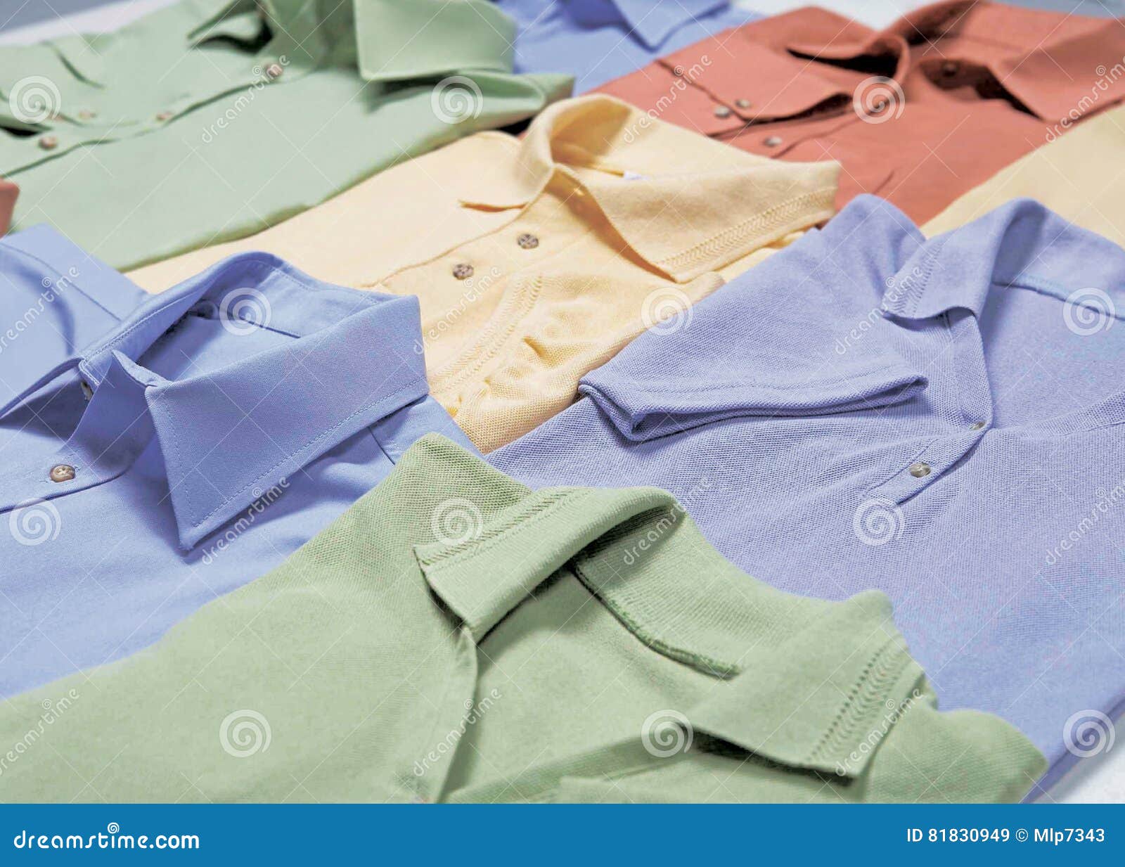 Colorful polo shirts stock image. Image of group, polo - 81830949