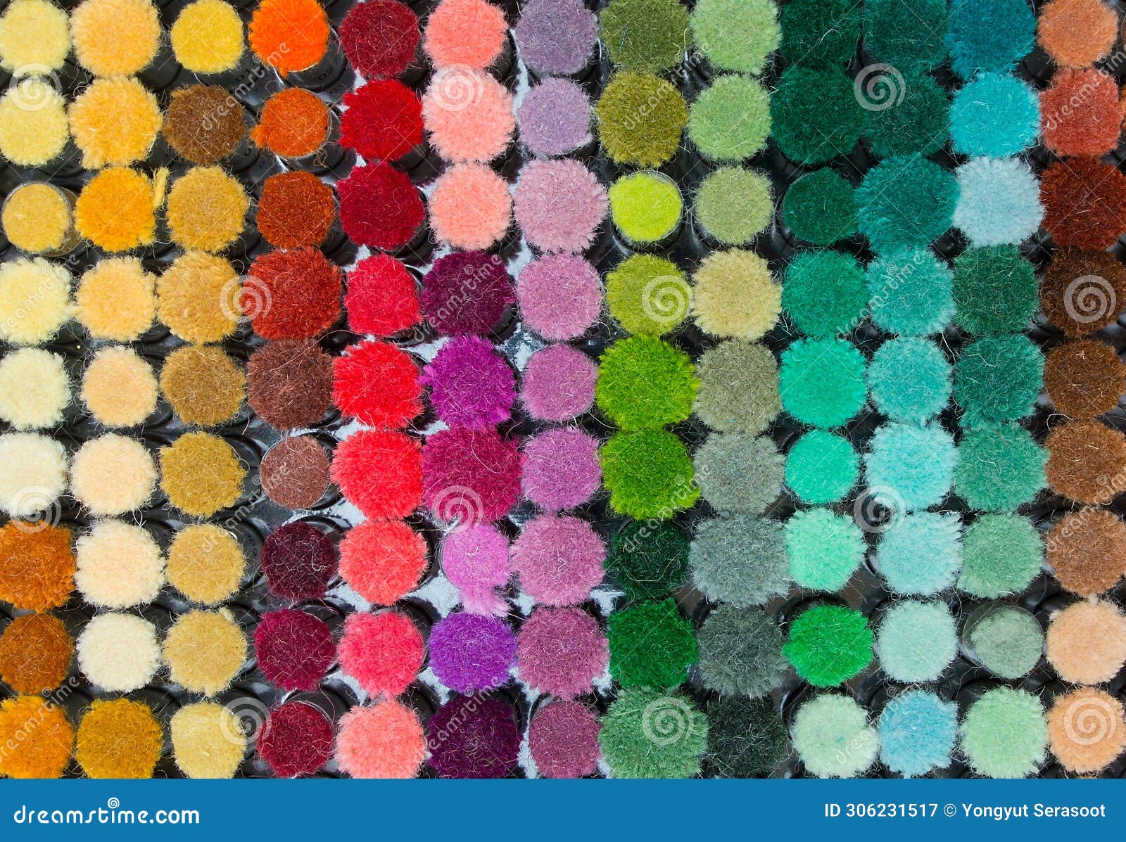 Colorful Polyester in a Variety of Colors. Stock Image - Image of ...