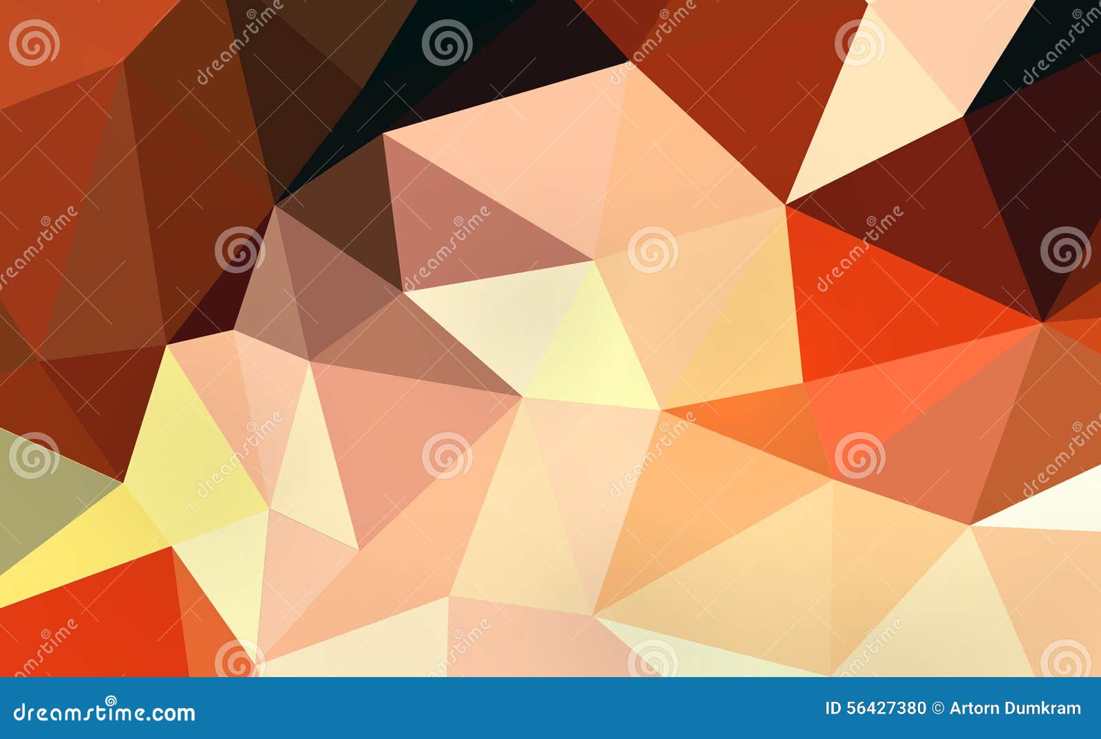 Colorful polygon stock illustration. Illustration of graphics - 56427380