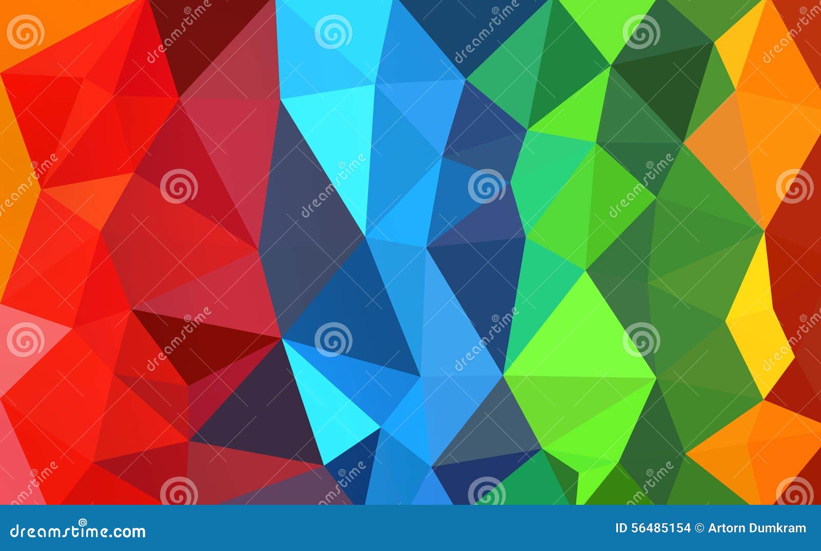 Colorful polygon stock illustration. Illustration of fragment - 56485154