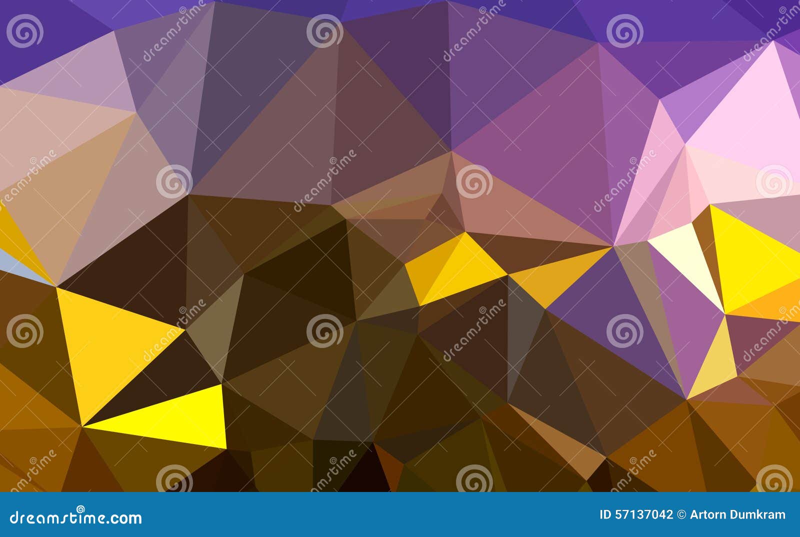 Colorful polygon stock illustration. Illustration of abstract - 57137042
