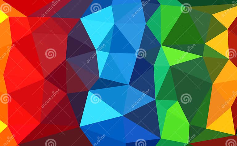 Colorful polygon stock illustration. Illustration of abstract - 57190278