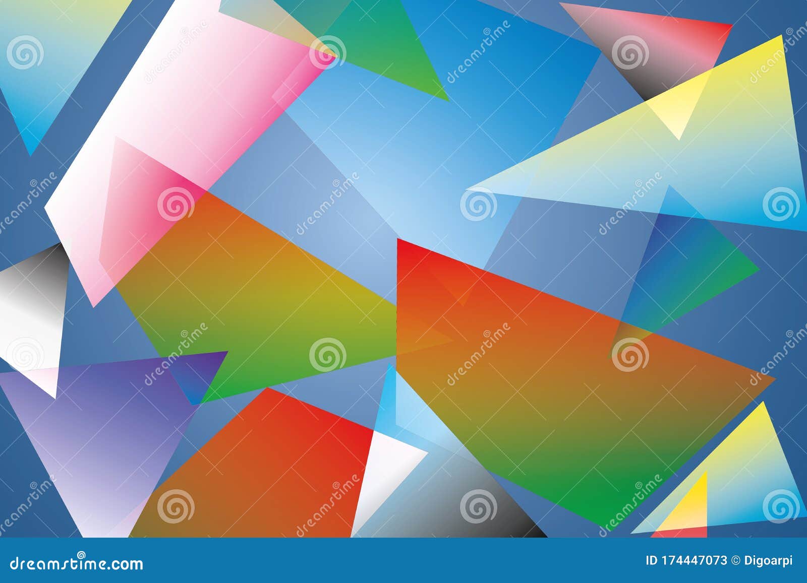 Colorful Polygon Texture, Gradient Colors Stock Vector - Illustration ...