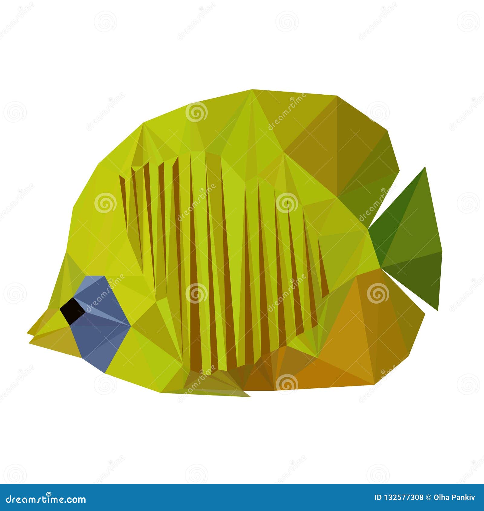 Low Poly Illustration of Fish Stock Vector - Illustration of poly ...