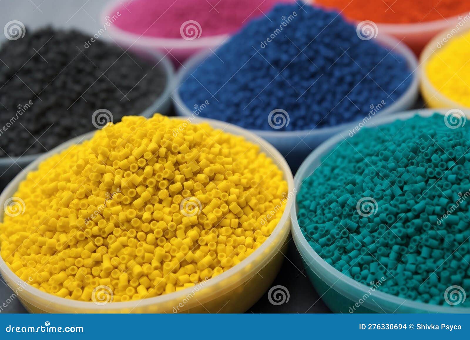 Colorful Polymeric Dye Plastic Pellets Colorant Generative AI Stock ...