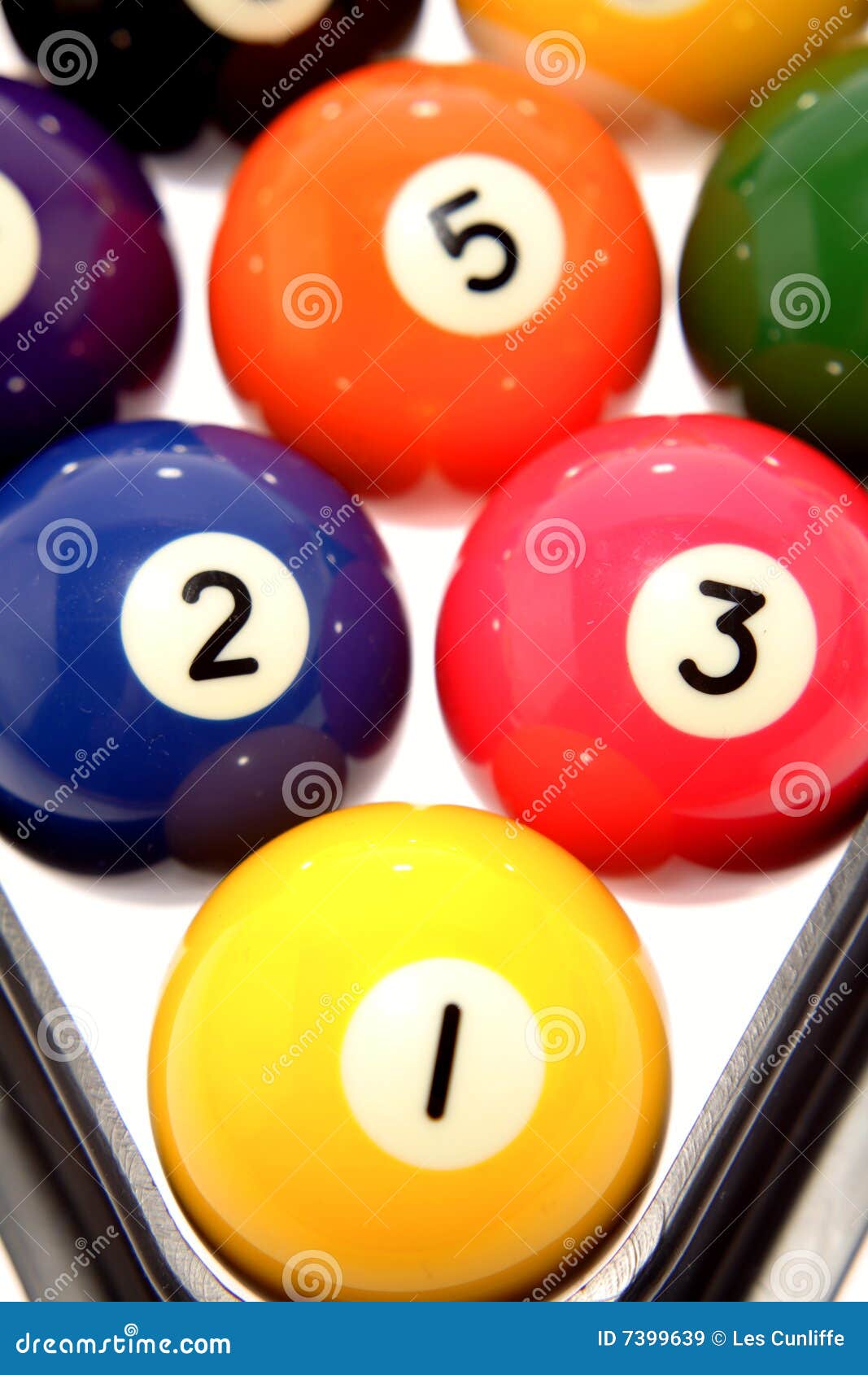 Colorful pool balls stock image. Image of colours, abstract - 7399639