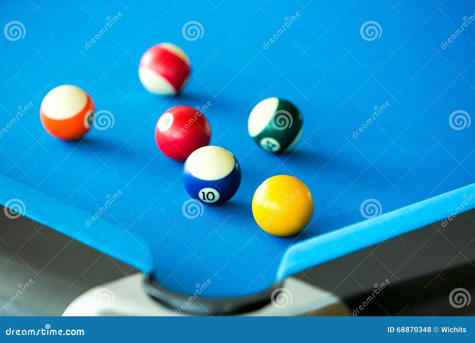Colorful pool balls stock photo. Image of background - 68870348