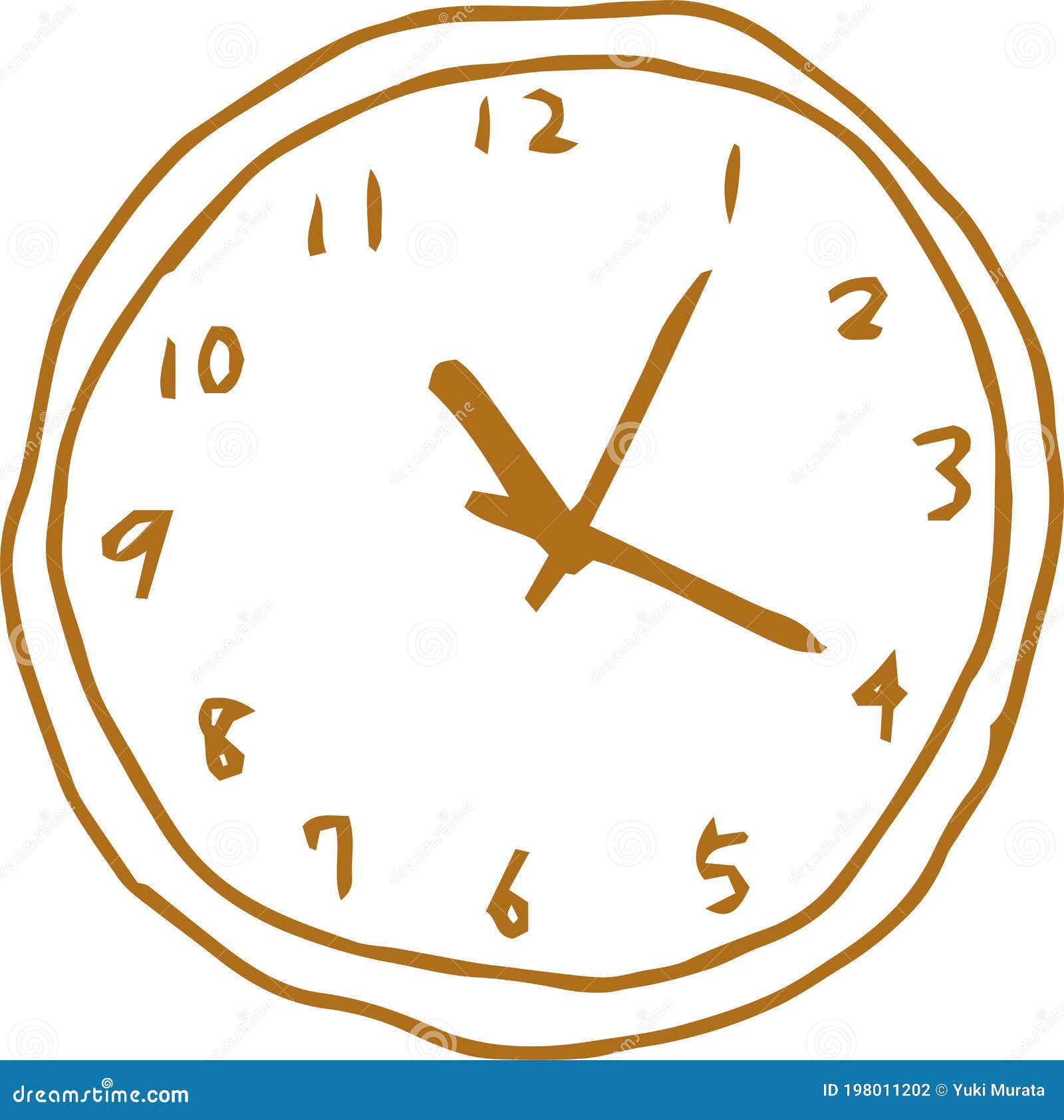 Colorful Poor Rough Sketch of the Watch Stock Vector - Illustration of ...