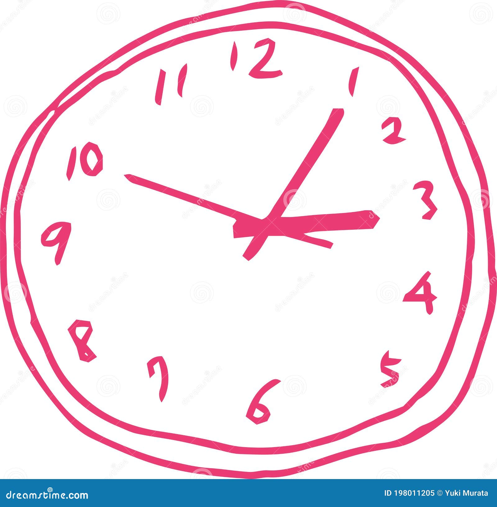 Colorful Poor Rough Sketch of the Watch Stock Vector - Illustration of ...