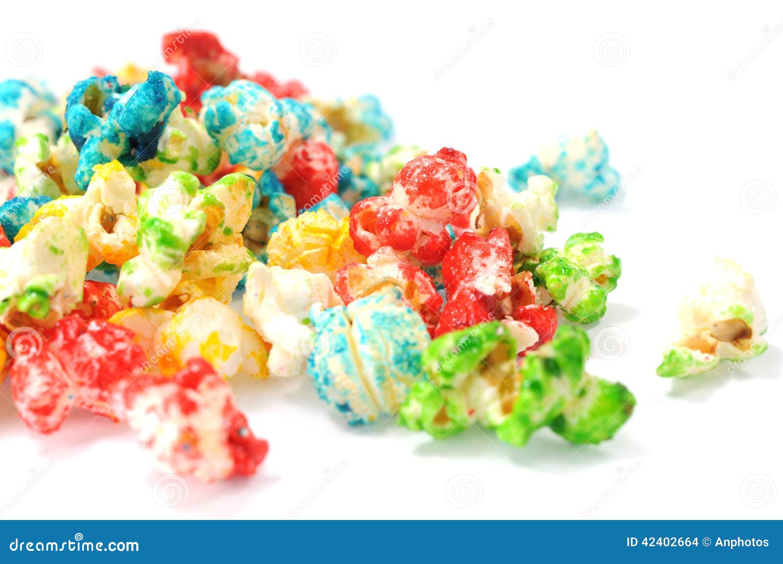 Colorful popcorn stock photo. Image of popcorn, cinema - 42402664