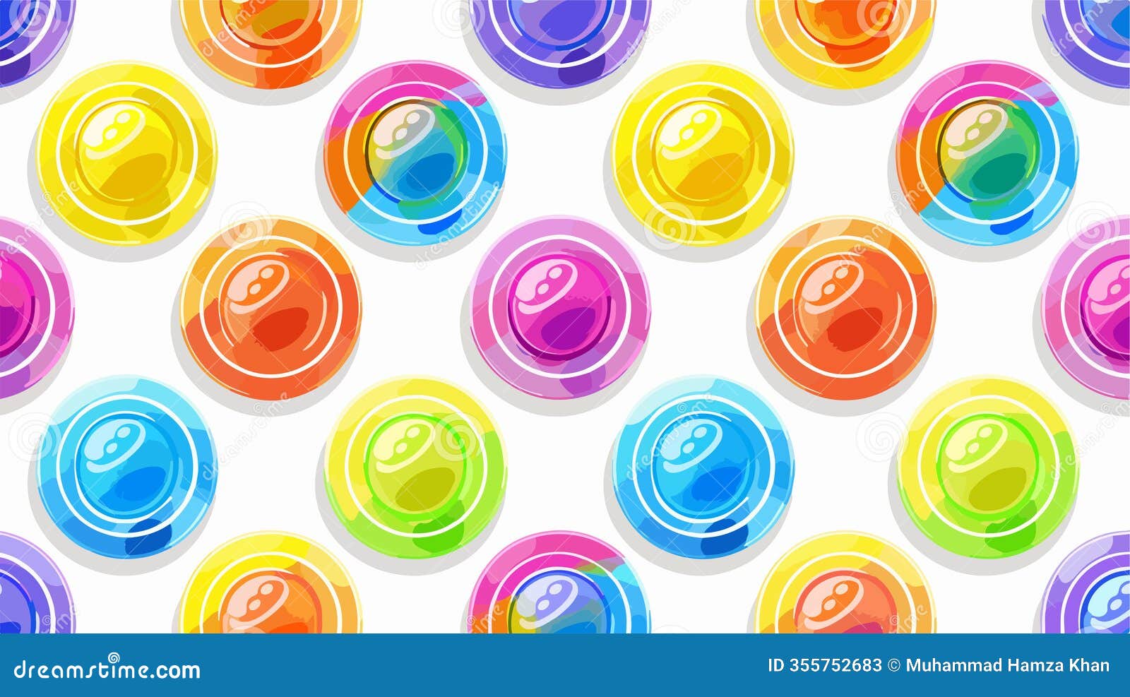 Colorful Popit Icons Set Cartoon Vector. Pop It Toy Of Various Shape ...