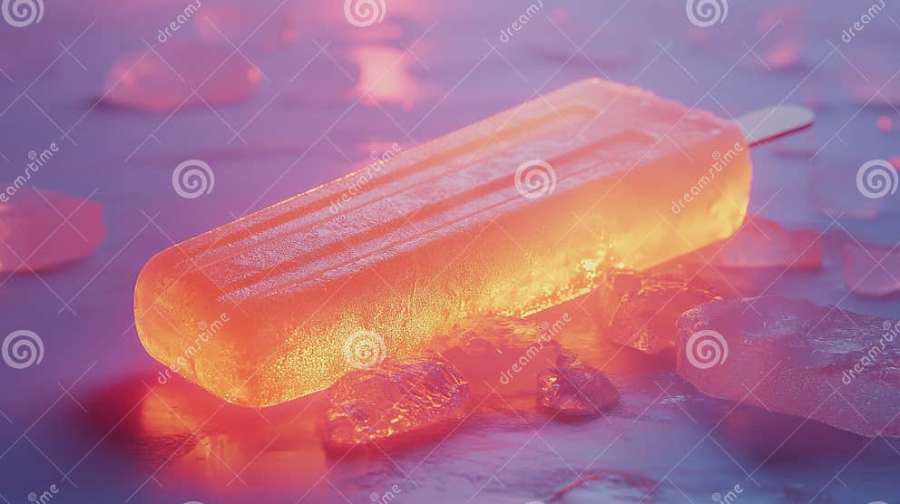 Colorful Popsicle on Smooth Gradient Background Stock Image - Image of ...