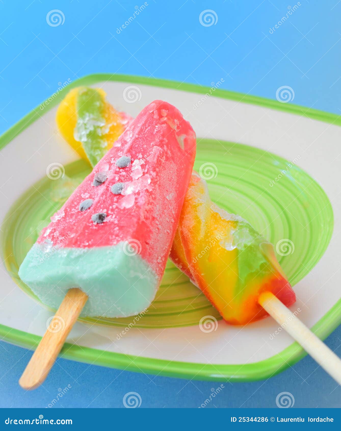 Colorful popsicles stock photo. Image of color, gourmet - 25344286