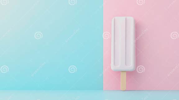 Colorful Popsicles on Soft Gradient Background Stock Photo - Image of ...