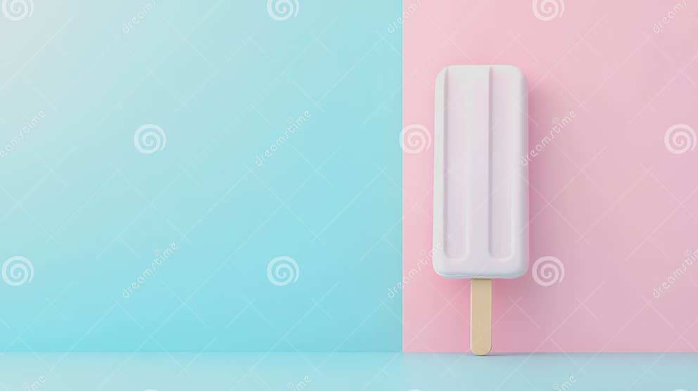 Colorful Popsicles on Soft Gradient Background Stock Photo - Image of ...