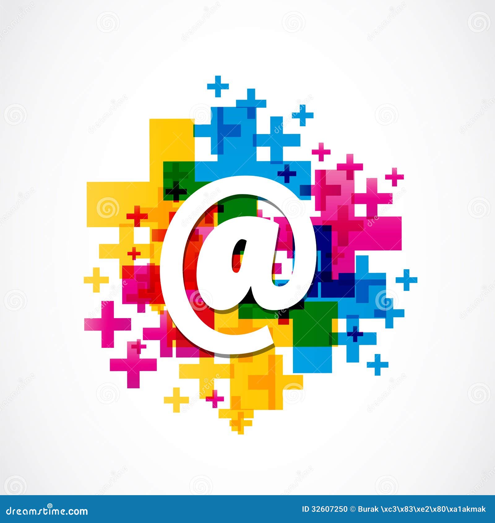 Colorful Positive Email Design Stock Vector - Illustration of icon ...