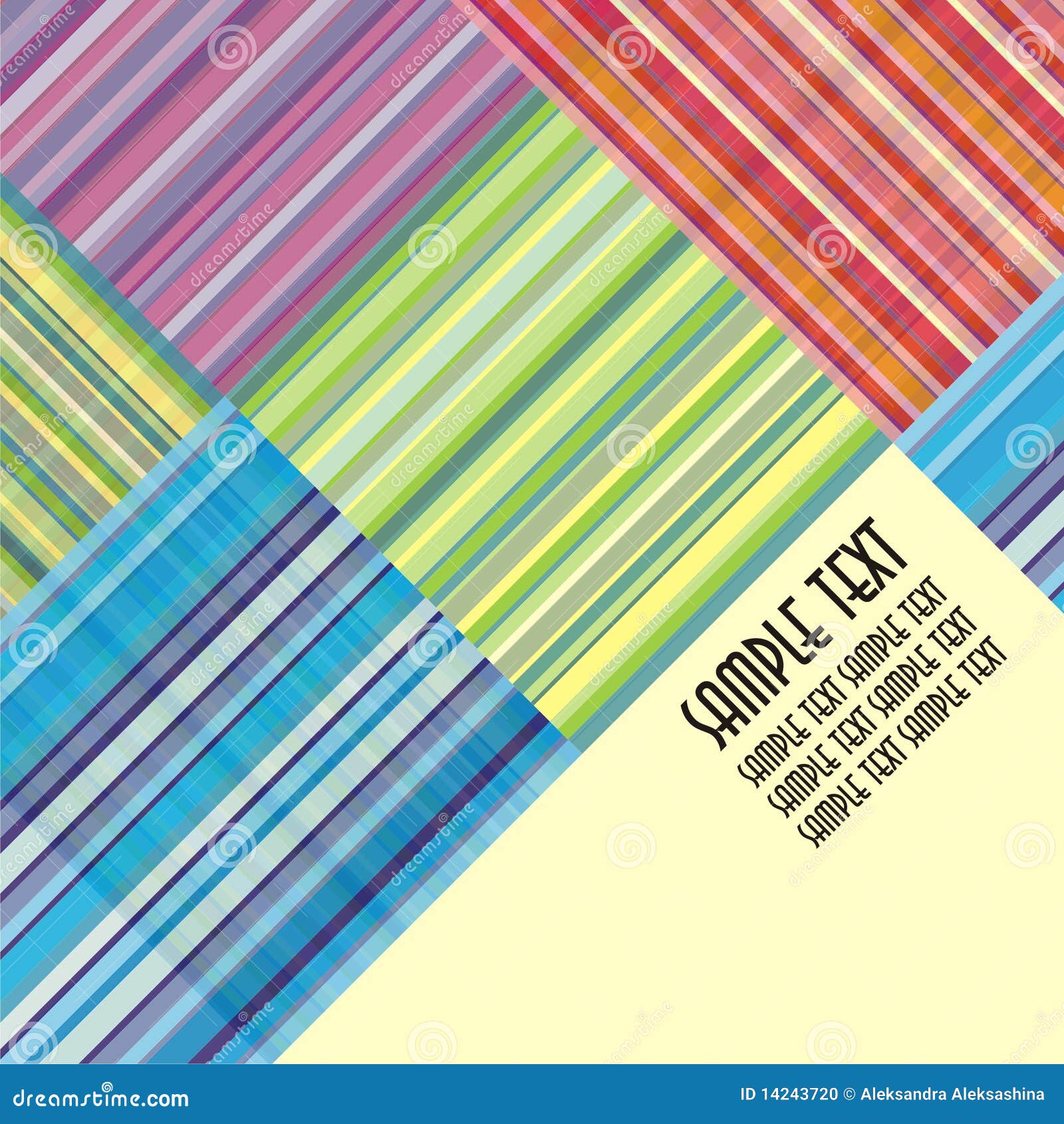 Colorful postcard stock vector. Illustration of colorful - 14243720