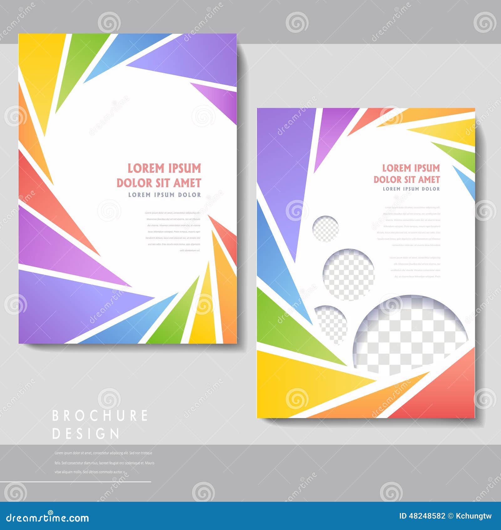 Colorful Poster Template Design Stock Vector - Illustration of concept ...