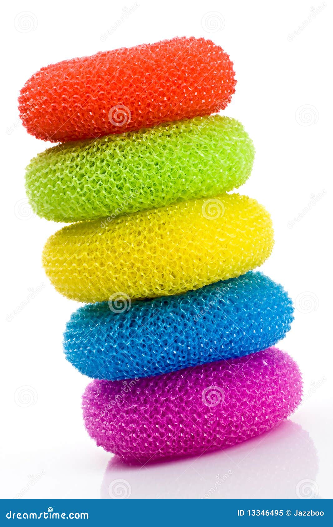 Colorful pot scrubbers stock image. Image of purifying - 13346495