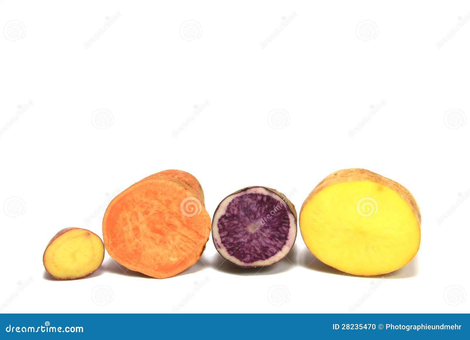 Colorful potatoes stock photo. Image of space, decorative - 28235470