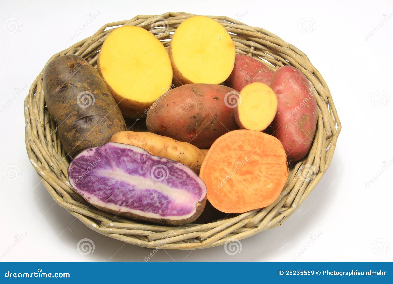 Colorful Potatoes stock image. Image of ornamental, batatas - 28235559