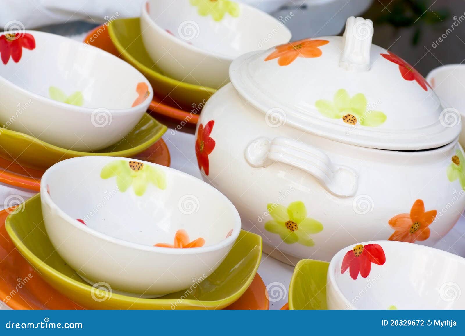 Colorful pottery stock photo. Image of manufacture, colorful - 20329672