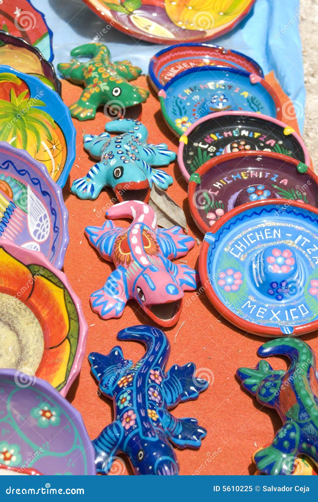 Colorful pottery stock image. Image of colorful, decorative - 5610225
