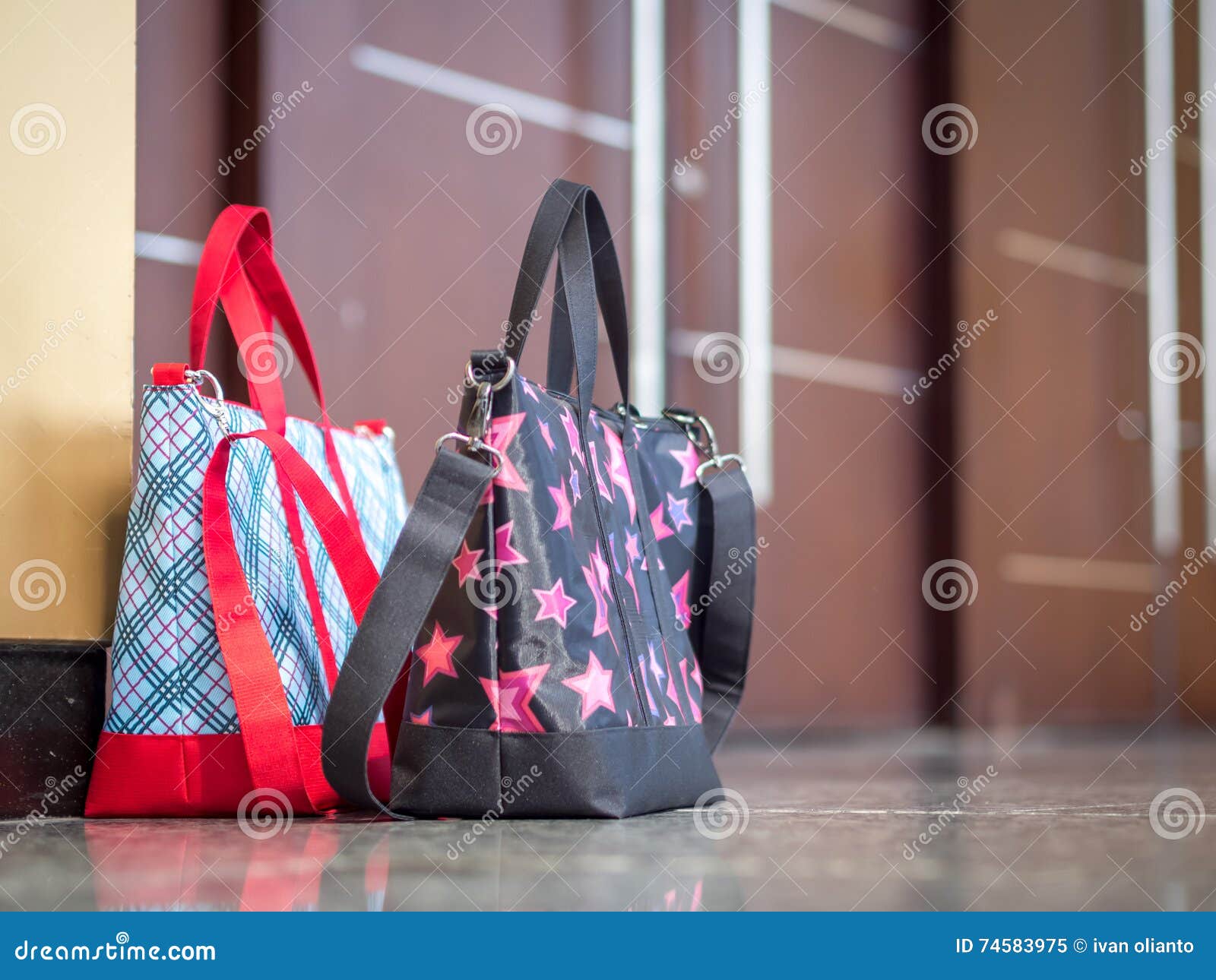 Colorful Pouch on Display stock image. Image of arrangement - 74583975