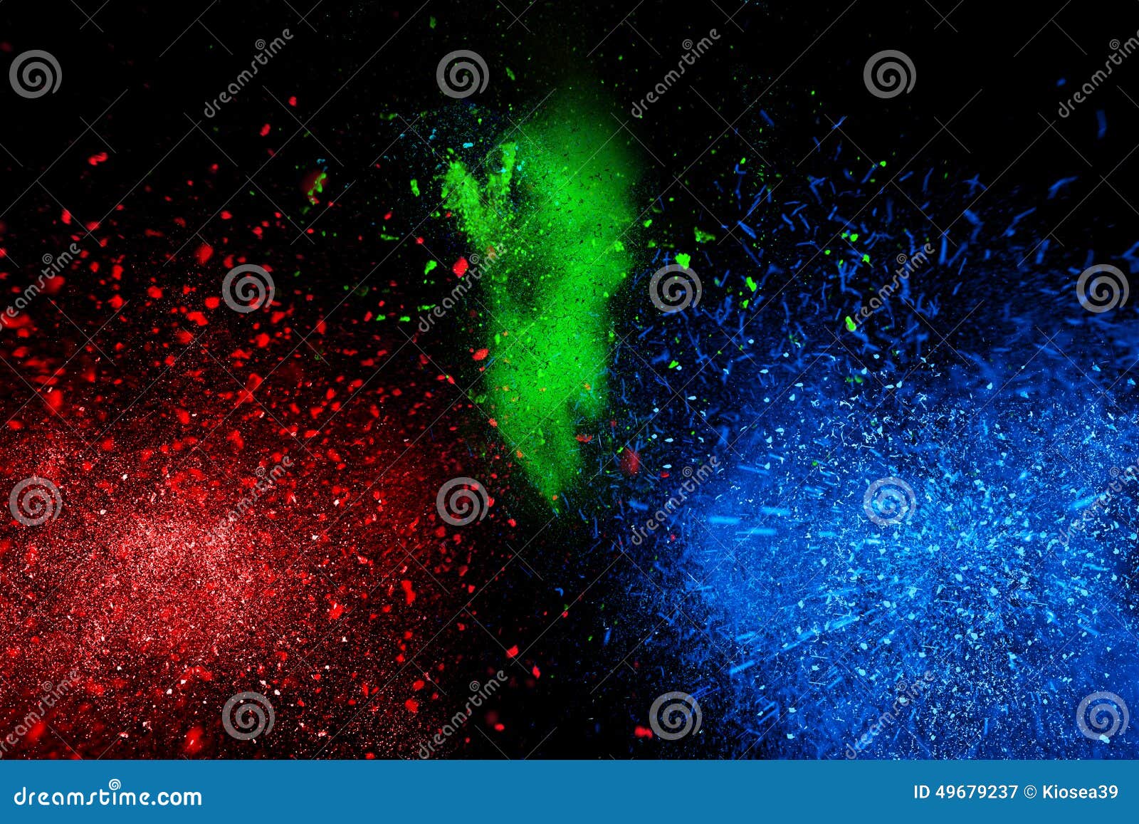 Colorful Powder Explosion Cloud Stock Illustration - Illustration of ...