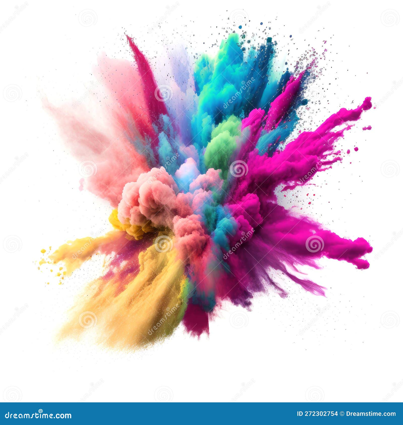 Colorful Powder Paint Explosion. Abstract Background Stock Photo ...