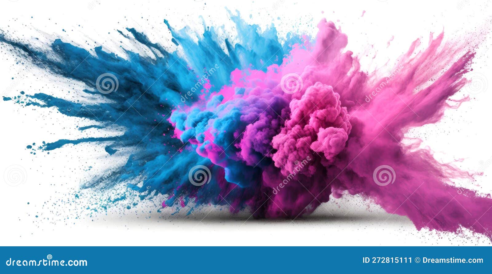 Colorful Powder Paint Explosion. Abstract Background Stock Illustration ...