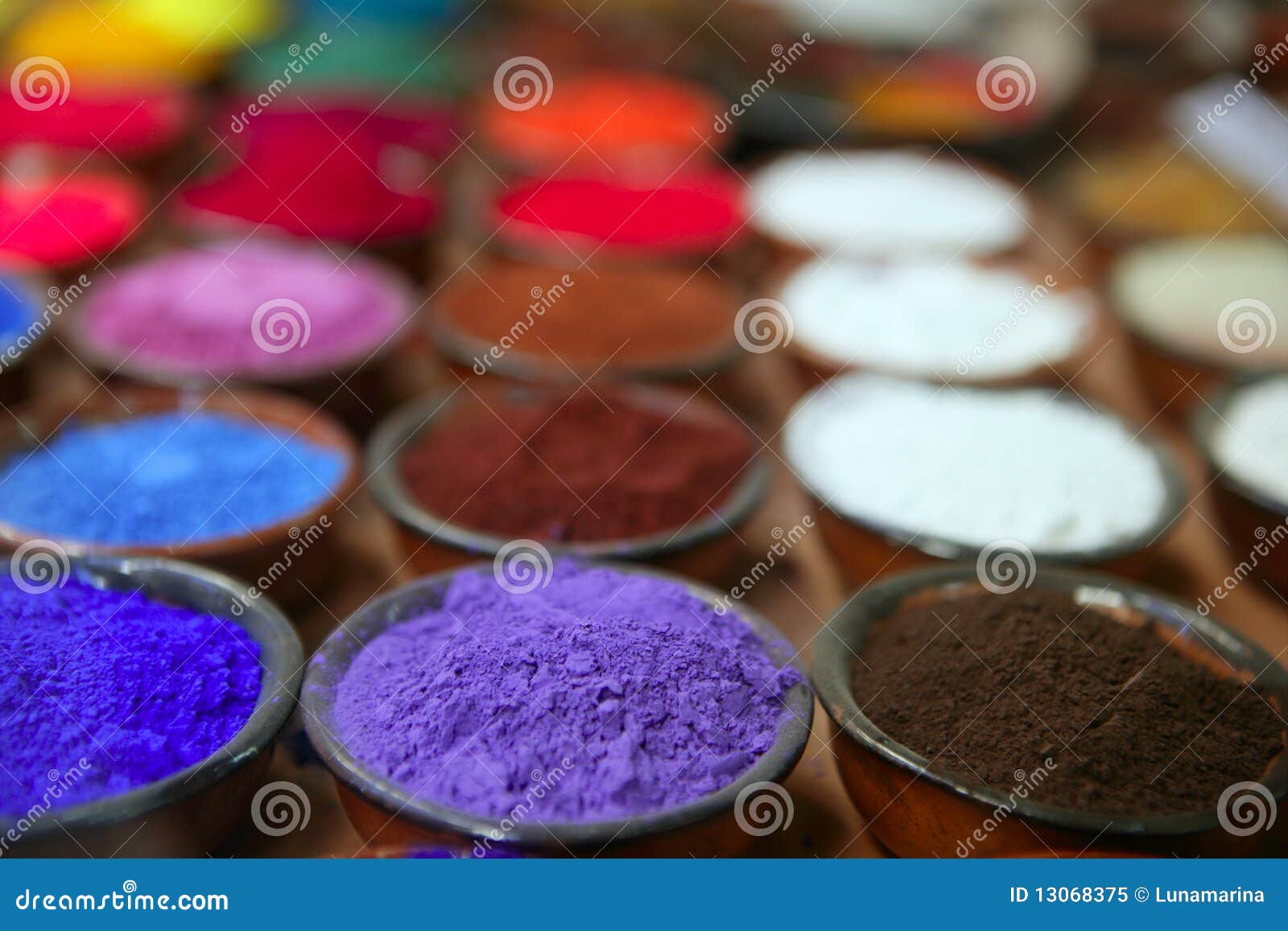 Colorful Powder Explosion On White Background.Pastel Color Dust ...