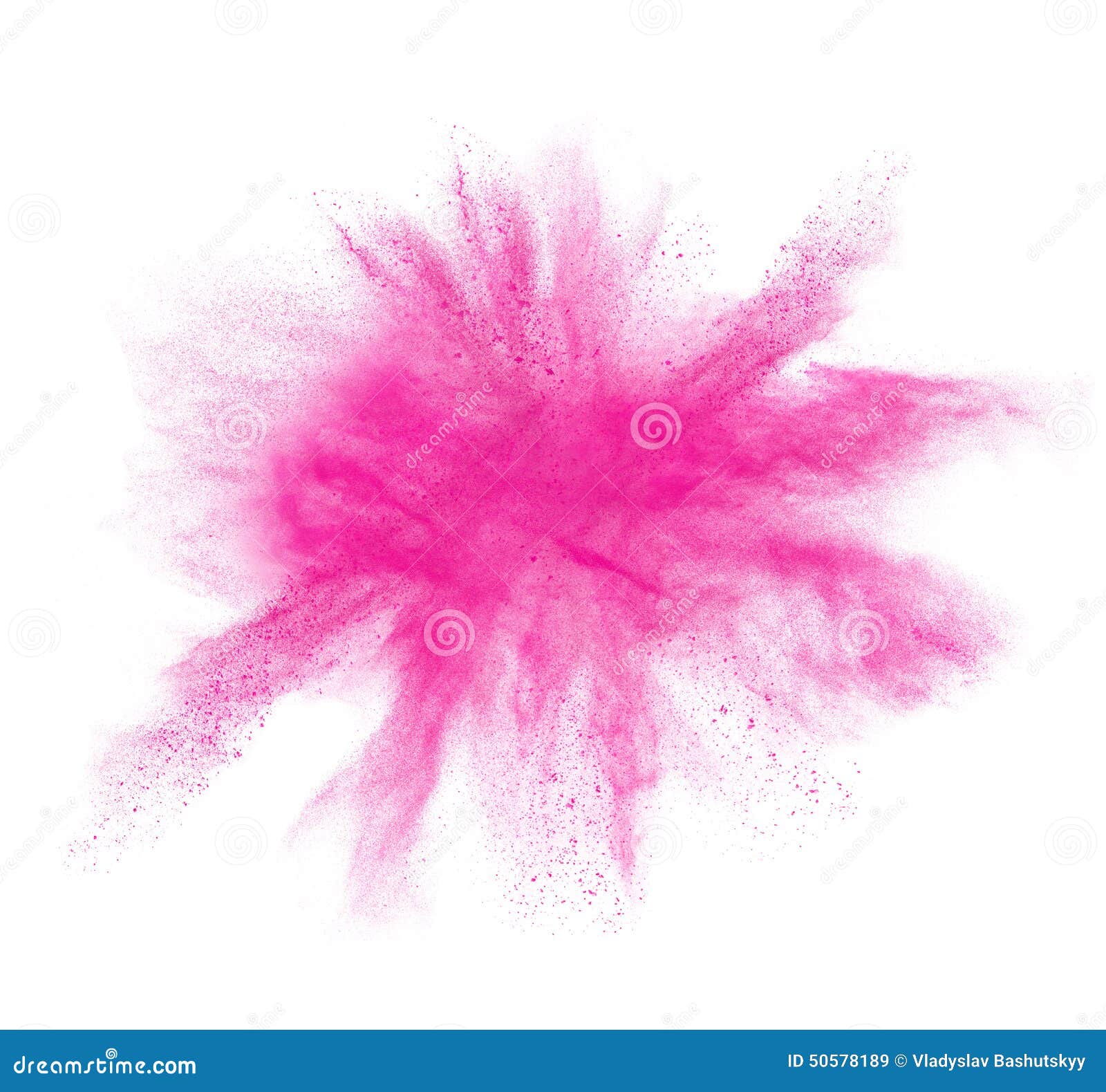 Colorful Powder Splash on White Background Stock Image - Image of ...