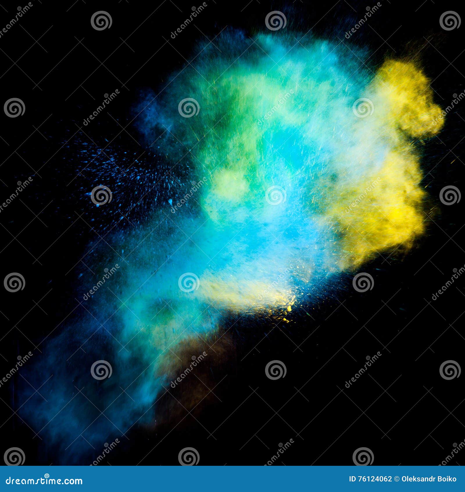 Colorful powders stock photo. Image of abstract, cosmic - 76124062