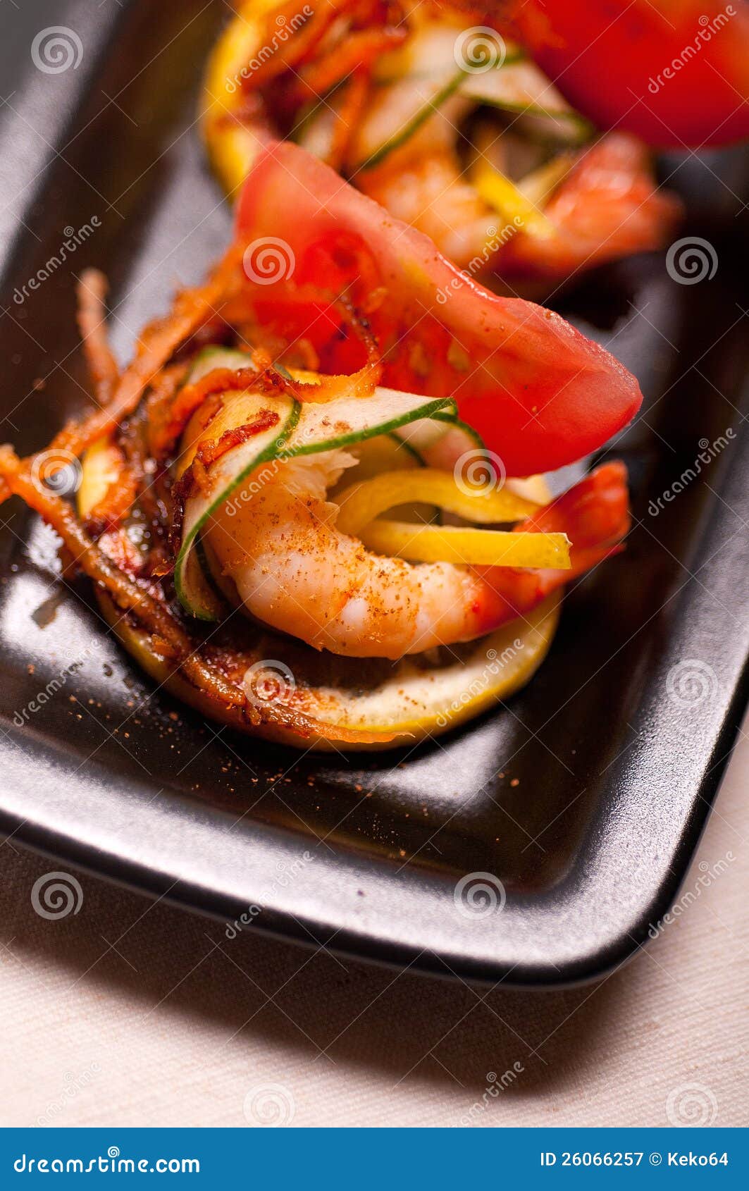 Colorful Prawn Shrimps Appetizer Snack Stock Image - Image of closeup ...