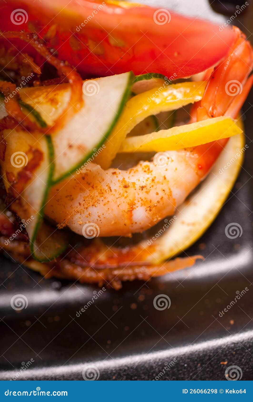 Colorful Prawn Shrimps Appetizer Snack Stock Photo - Image of prawn ...