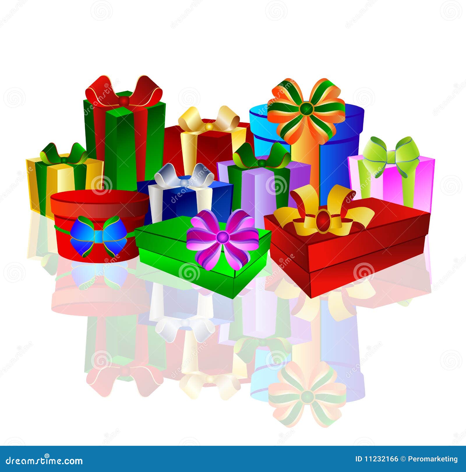 Colorful presents stock vector. Illustration of wallpaper - 11232166